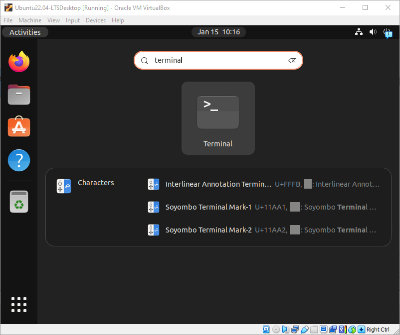 Install Ubuntu LTS in VirtualBox VM